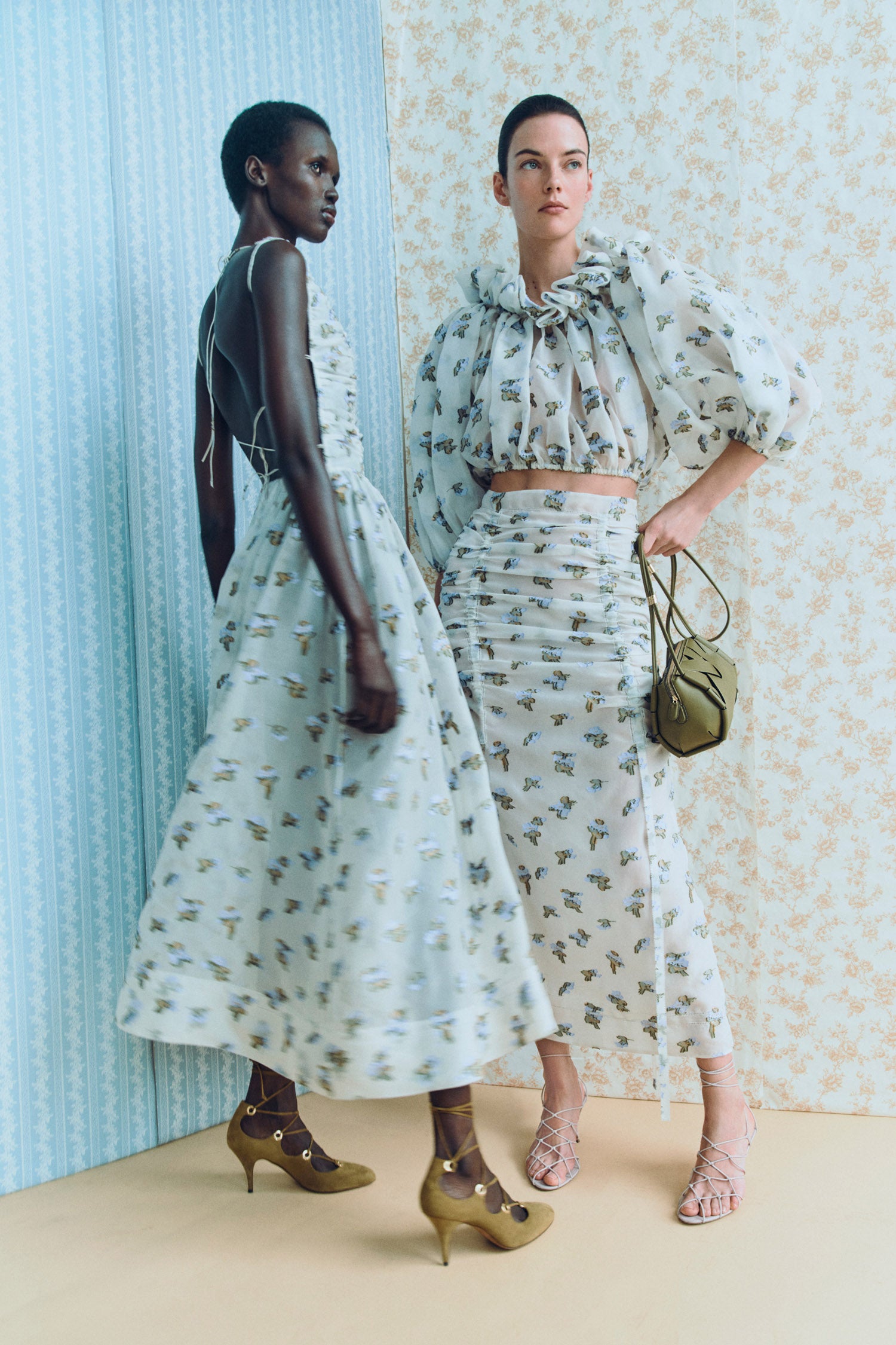 ULLA JOHNSON Ulla Johnson Liora Organza Midi Skirt with Fil Coupé Botanicals